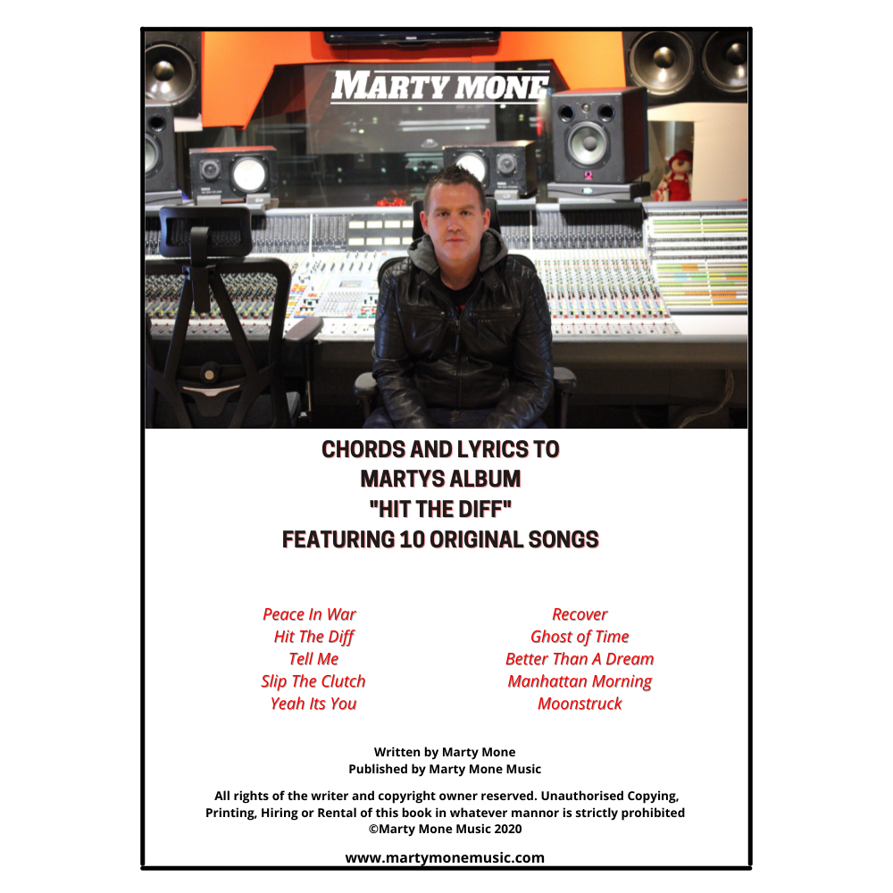 Digital Download - Chord and Lyric Book - Steer The Rear Album — Marty ...