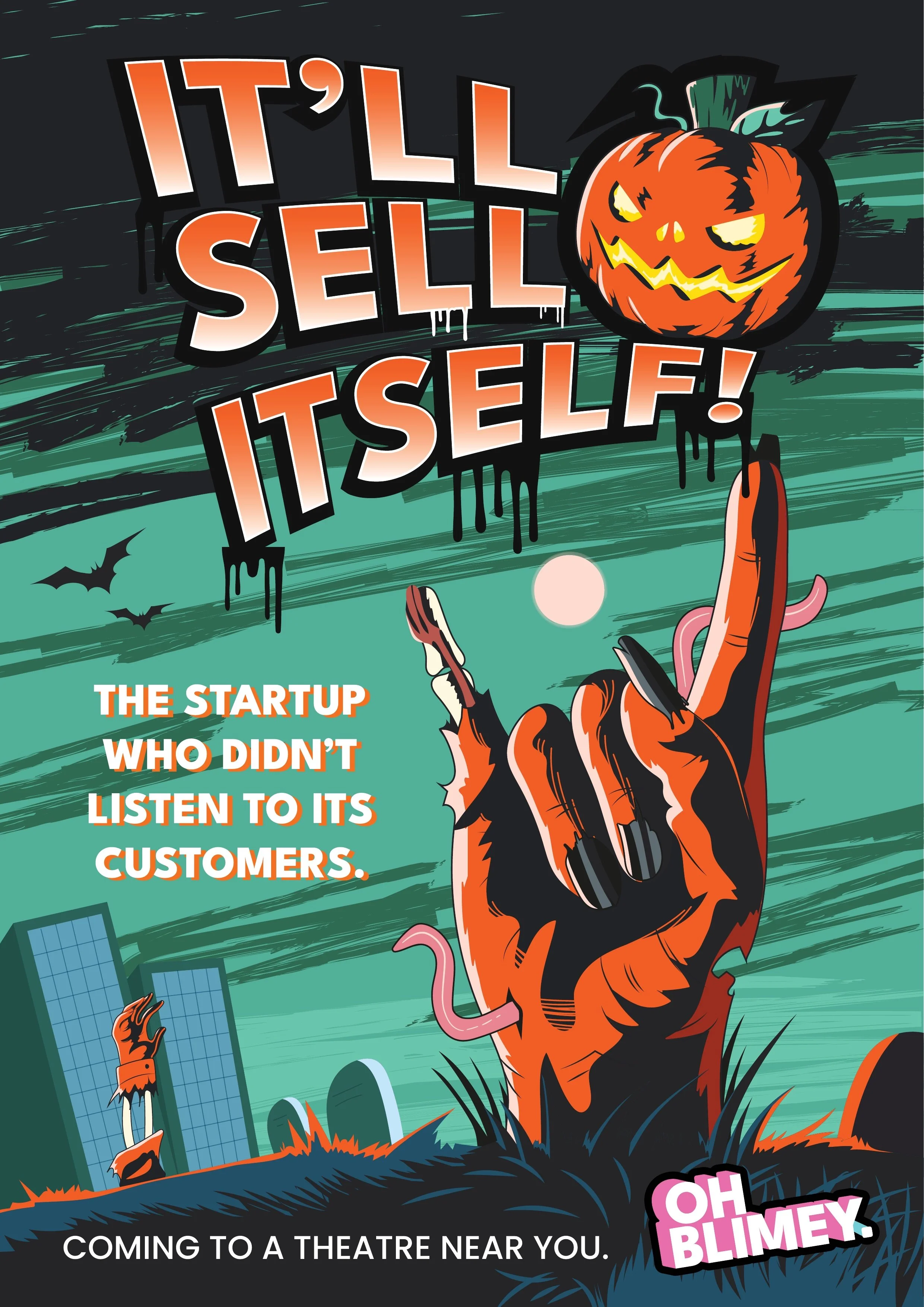 Vintage Horror Posters for A Startup Marketing Team | Oh Blimey