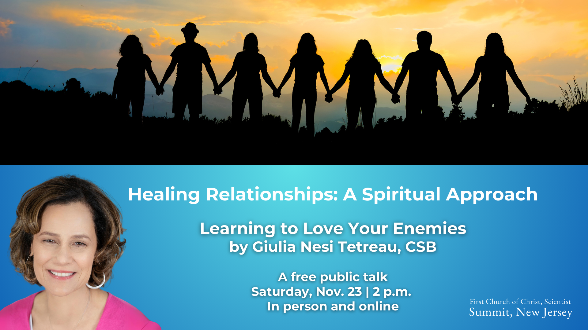 Free Public Talk: Learning to Love Your Enemies — Christian Science in ...