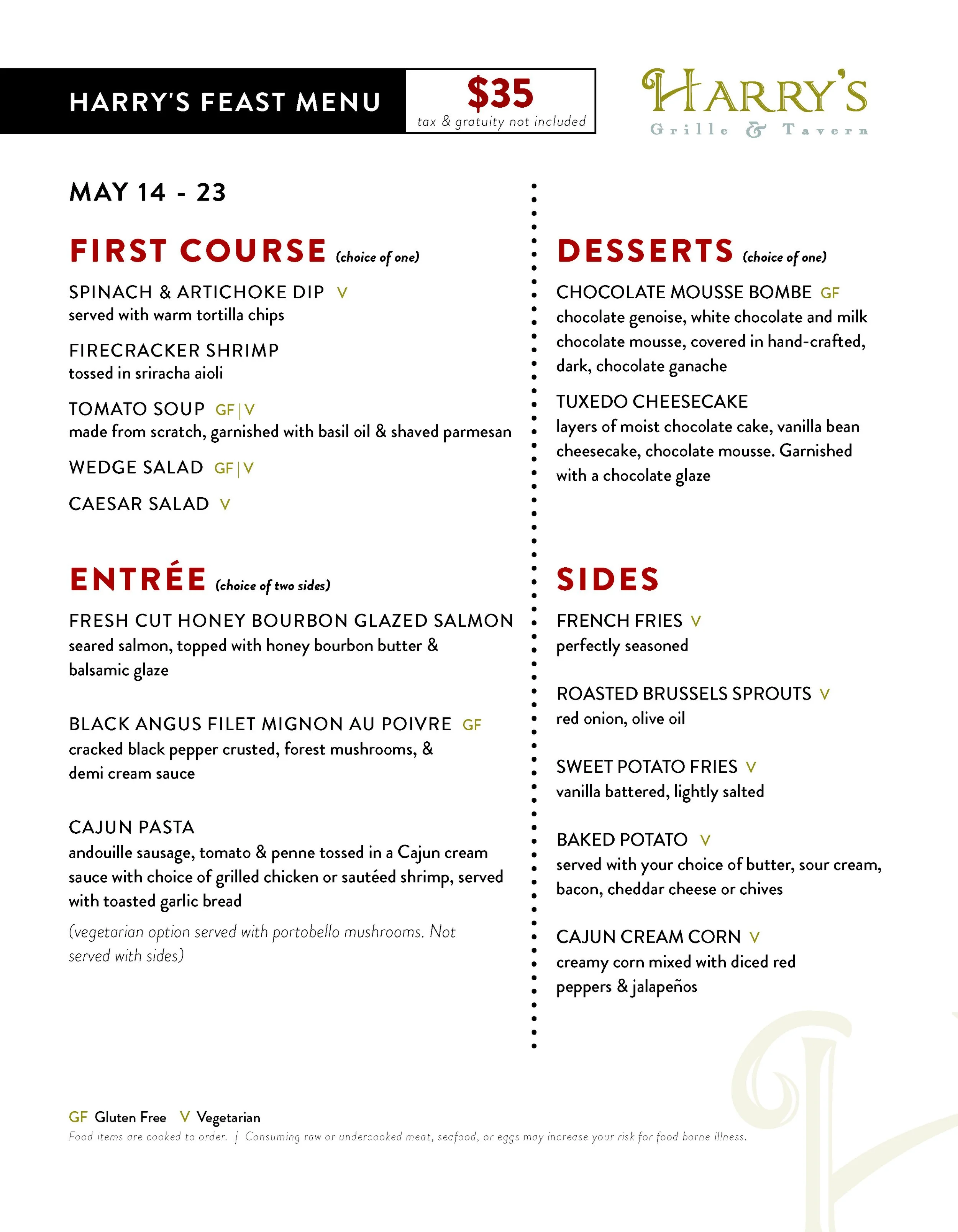 Upcoming Events — Harry's Grille & Tavern