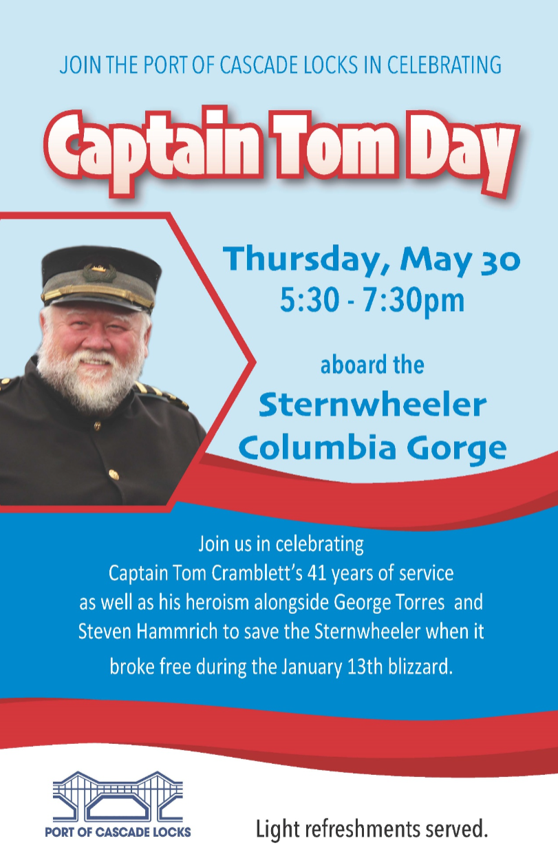 Community of Cascade Locks to Celebrate “Captain Tom Day” May 30 ...