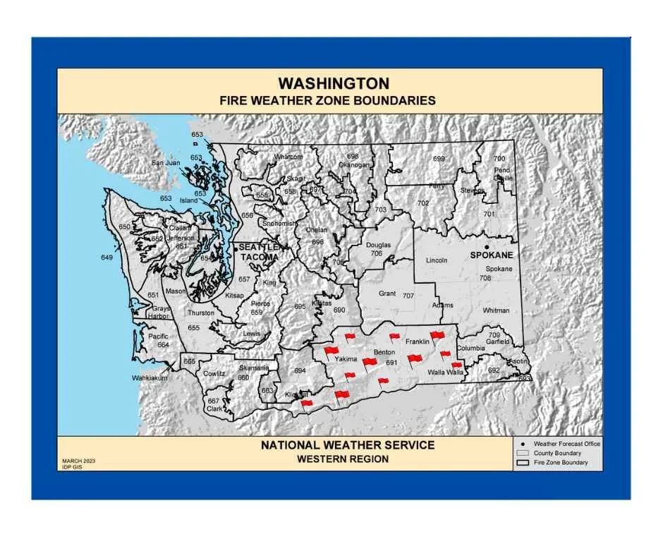 Red Flag Fire Weather Warning Issued for Southwest Washington: High ...