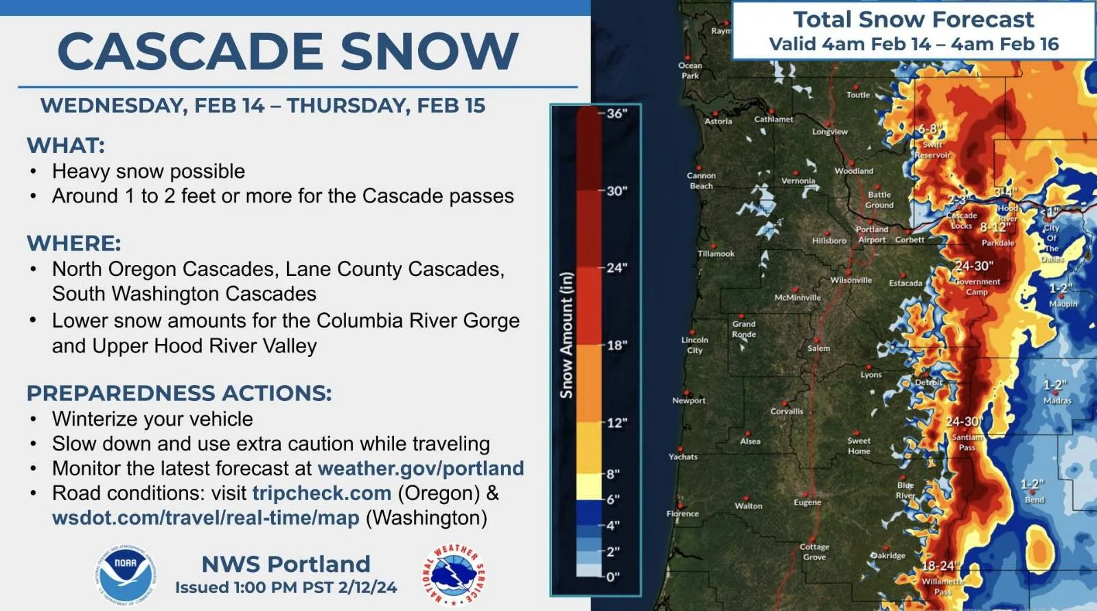 Winter is Back: Winter Storm Warning Issued for the Columbia River ...