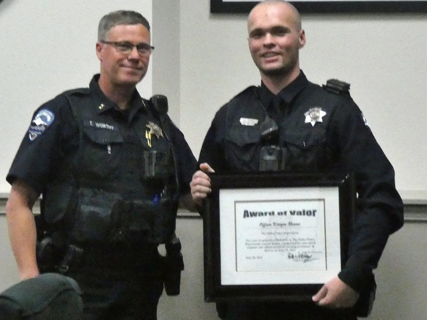TD Police Officer awarded for freeing pinned swimmer in cold Columbia ...