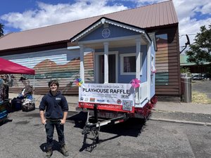 Columbia Gorge CASA Unveils Playhouse for Raffle Built by Students at ...