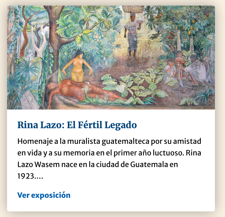 ARCHIVO — Rina Lazo, muralista mesoamericana