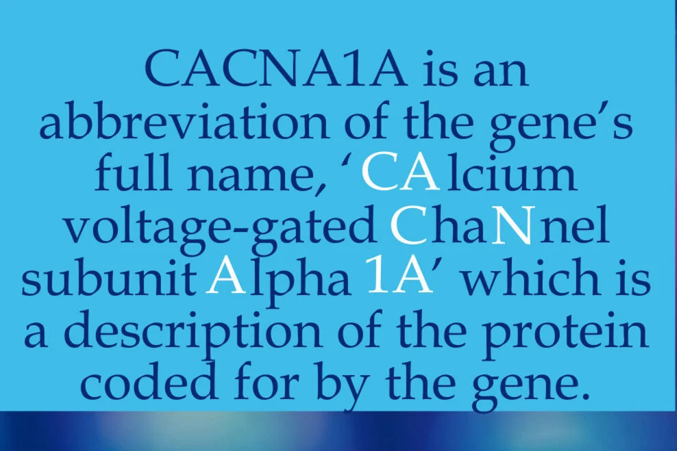 What is CACNA1A? — CACNA1A Foundation