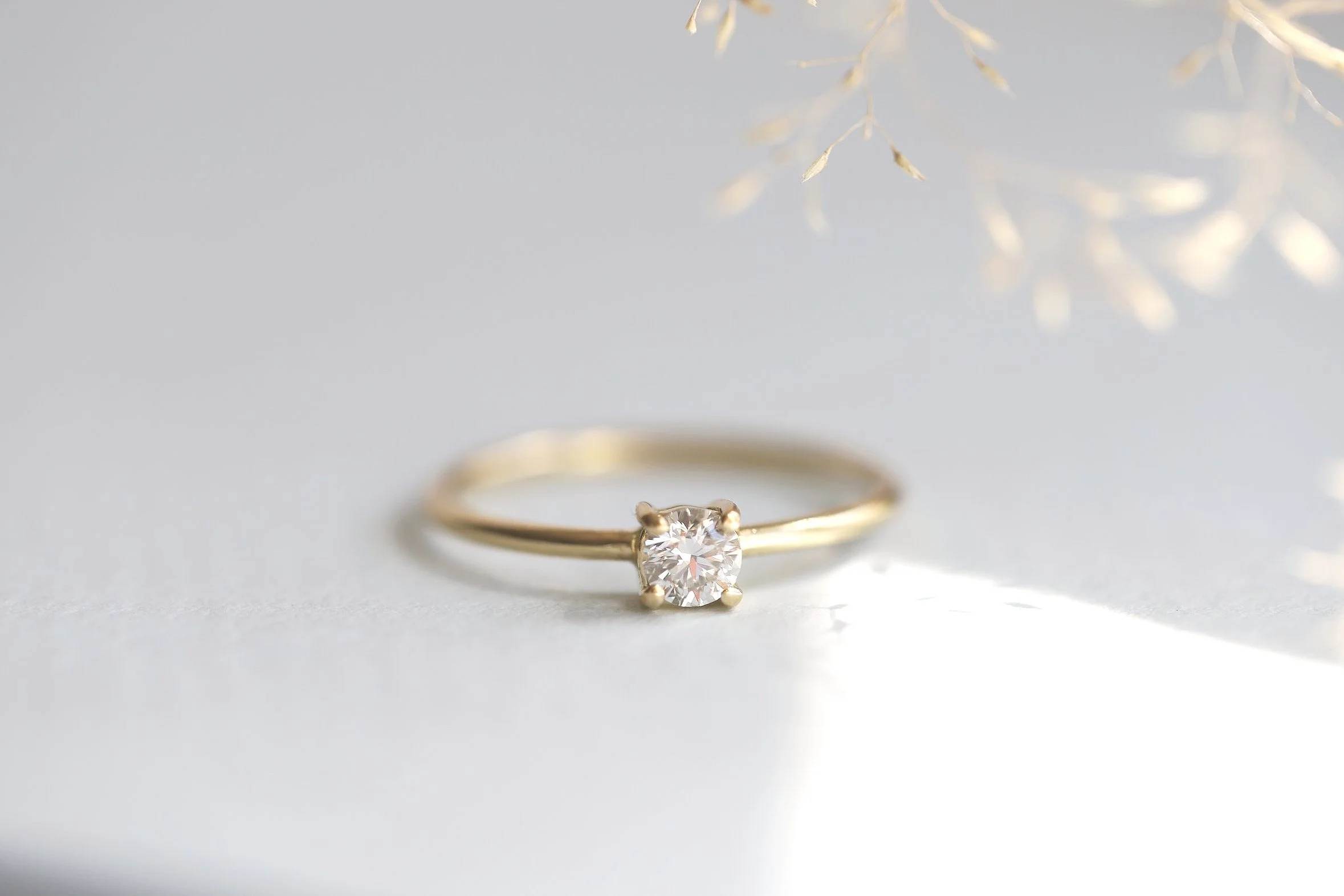 Seaweed ~ Freshwater Bay Ring, 9ct or 18ct gold — Only Through Shadows