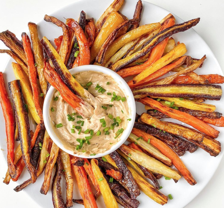Rainbow Carrot Fries Recipe | Paleo, Whole30 — MaddHealthy | Health ...