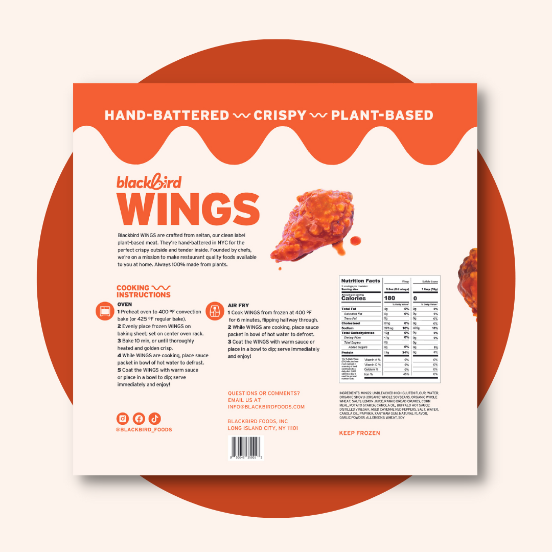 BULK WINGS (4 LBS) — Blackbird Foods
