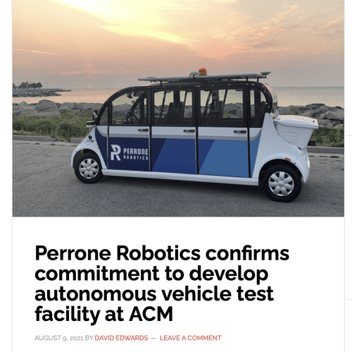 Perrone Robotics confirms commitment to develop autonomous vehicle test ...