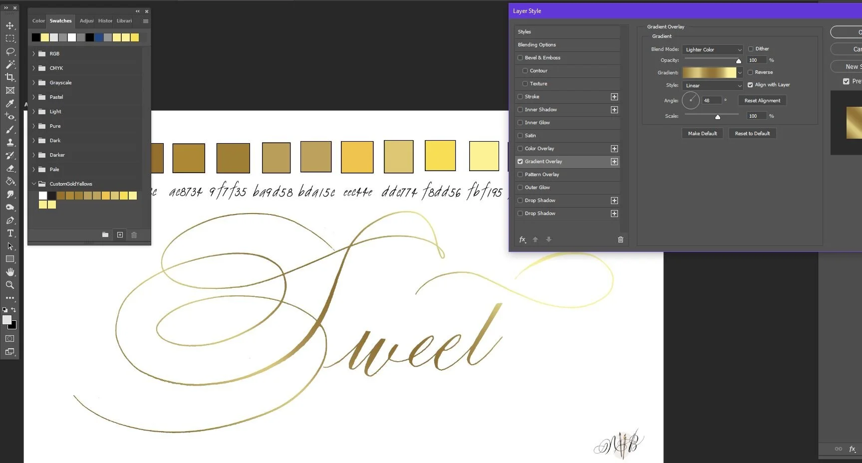 Metallic Gold Color Code