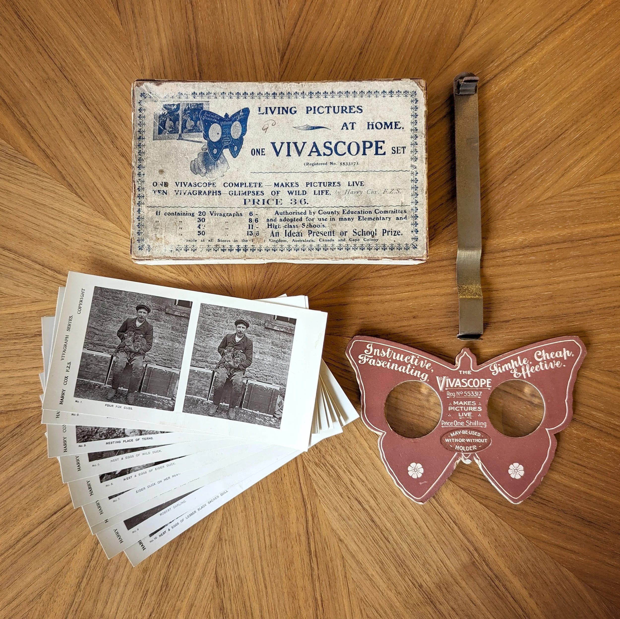 Vivascope Stereoscope | Vivagraphs | Harry Cox, F.Z.S. | 1910s England ...