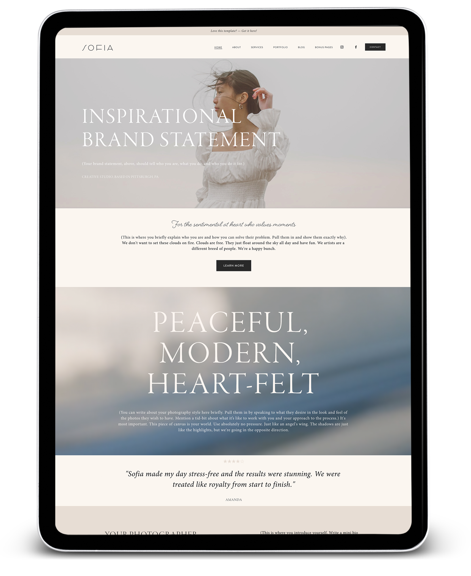 Squarespace Website Template Shop — Hey Dani Creative - Custom Brand ...