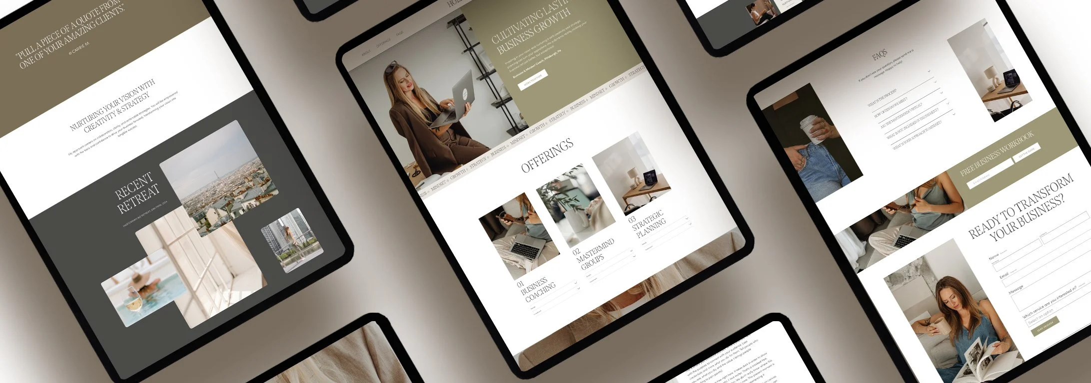 The Holly Squarespace 7.1 Website Template — Hey Dani Creative - Custom ...