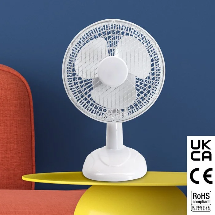 Simply Brands — 6" 2-Speed White Desk Fan