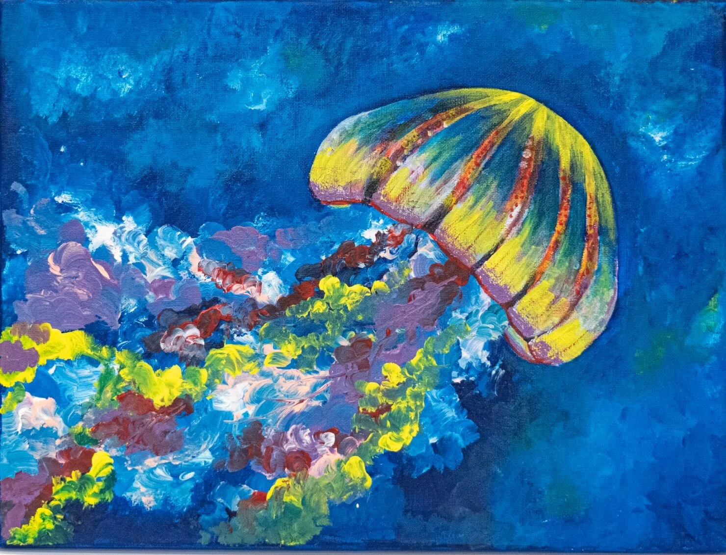 Jellyfish Acrylic Painting