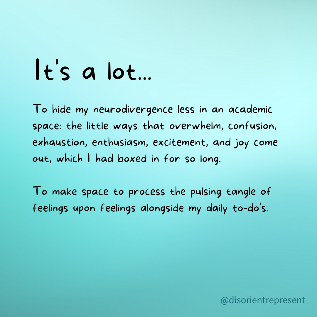 It’s a lot… — Emily Chen
