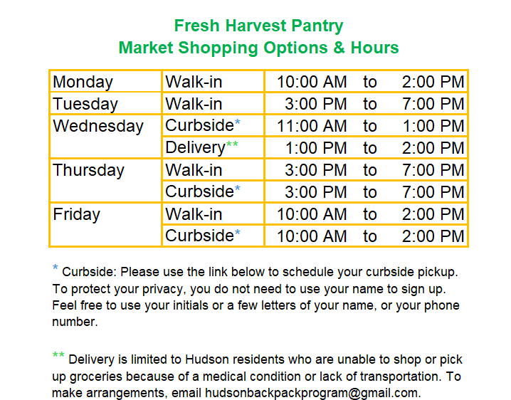 Hudson Backpack & Food Program