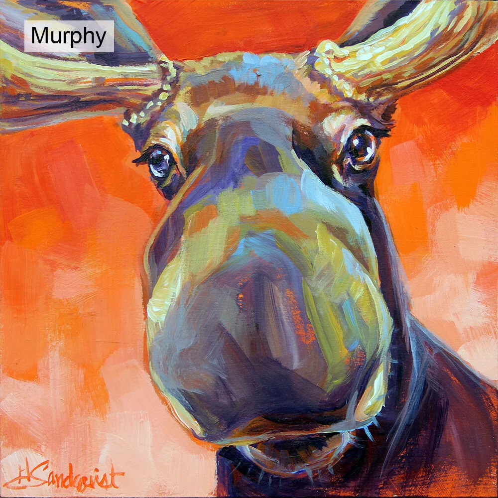 Abstract Moose Painting