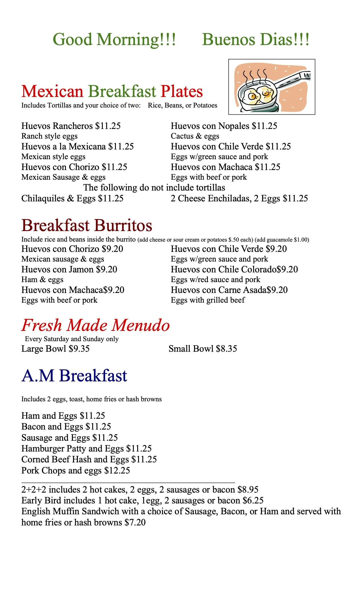 Menu — Gloria's Kitchen