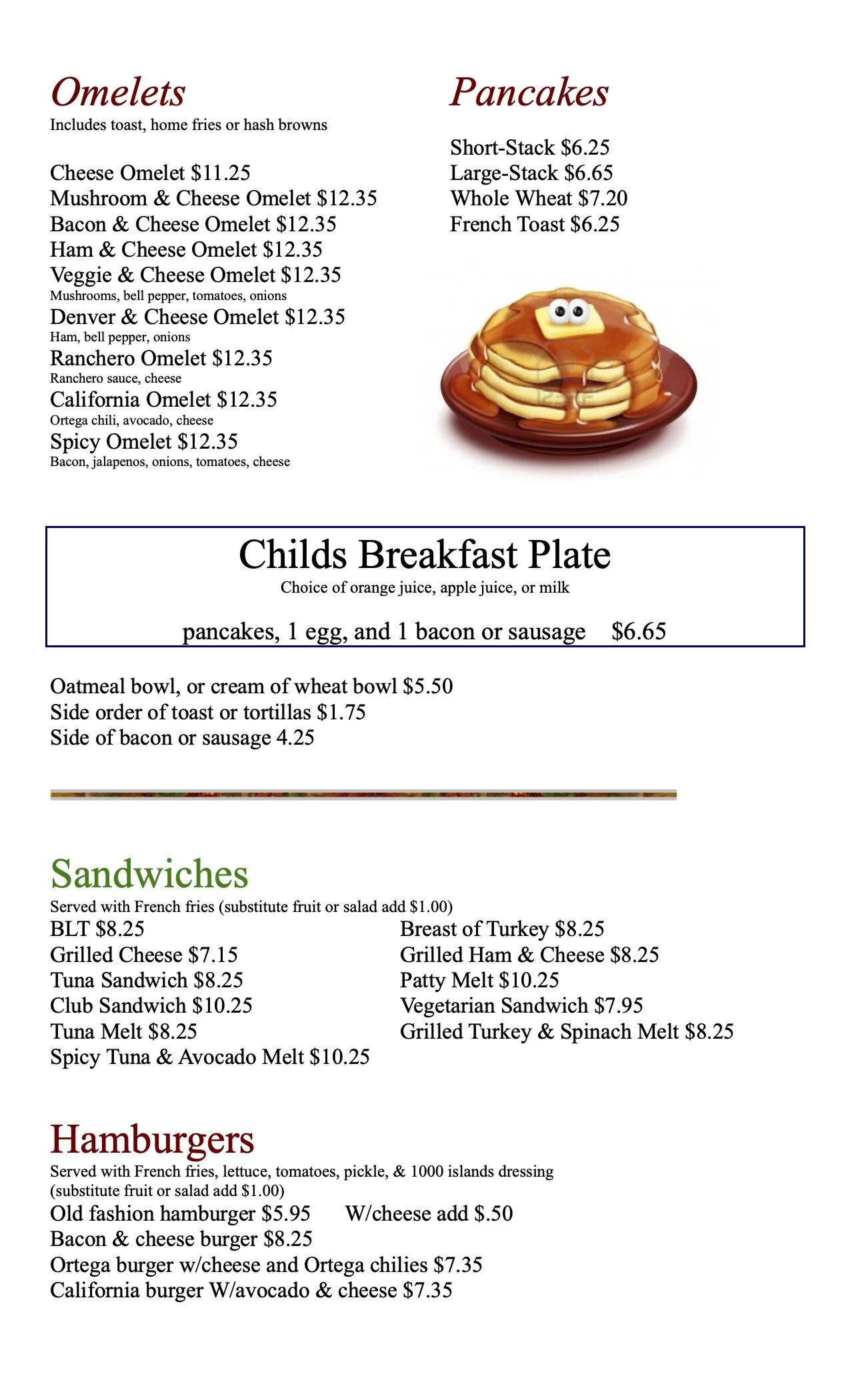 Menu — Gloria's Kitchen