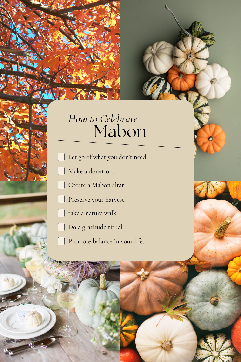 How to Celebrate Mabon, the Autumnal Equinox Holiday