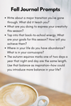 30 Writing Prompts for Autumn: Fall Journal Ideas