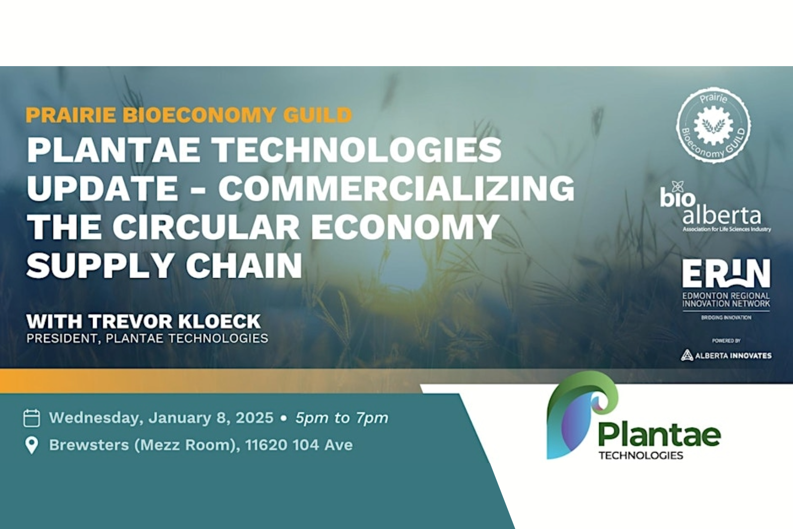 Prairie BioEconomy Guild: Plantae Technologies — Edmonton Regional Innovation Network