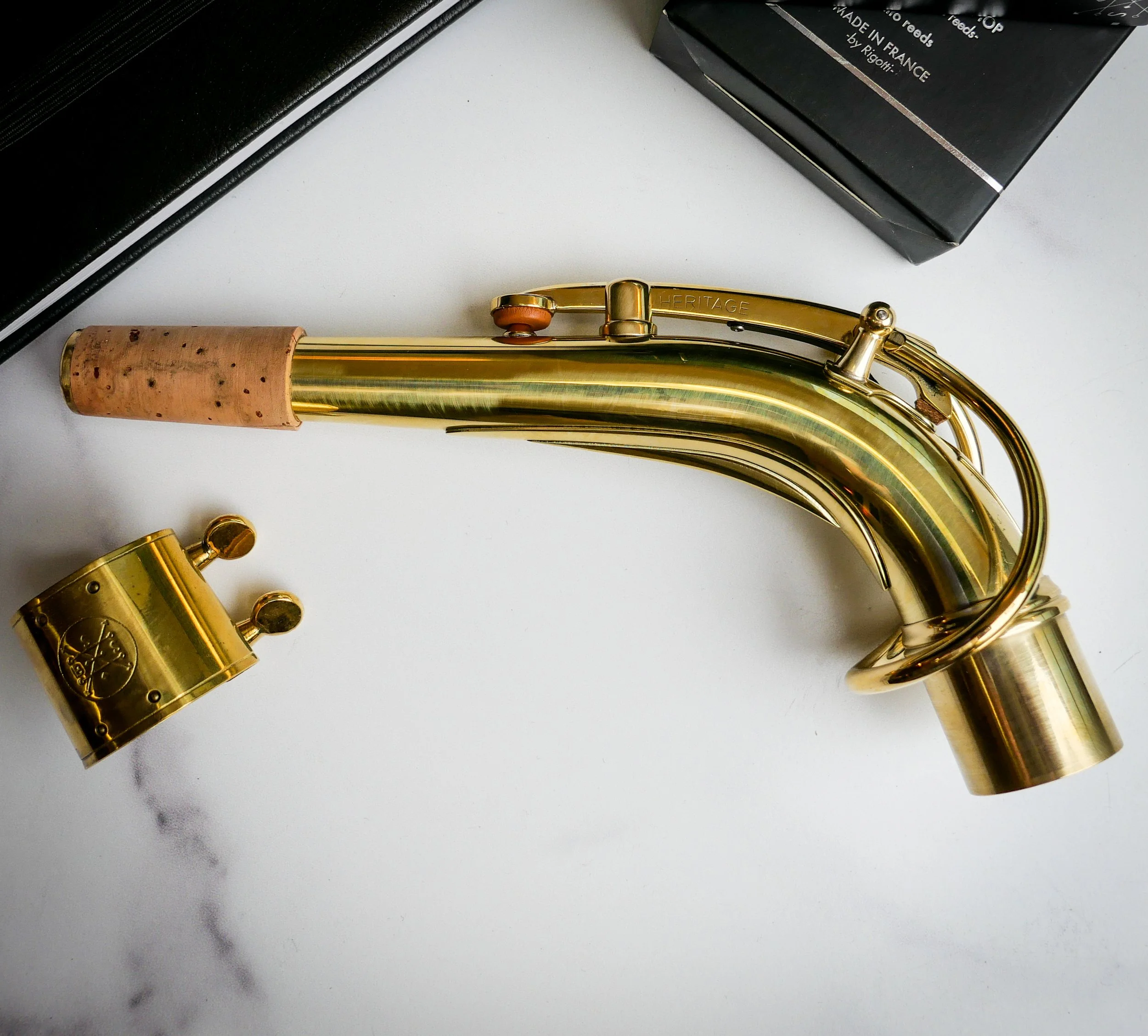Heritage Tenor Neck - Bare Brass — The Boston Sax Shop