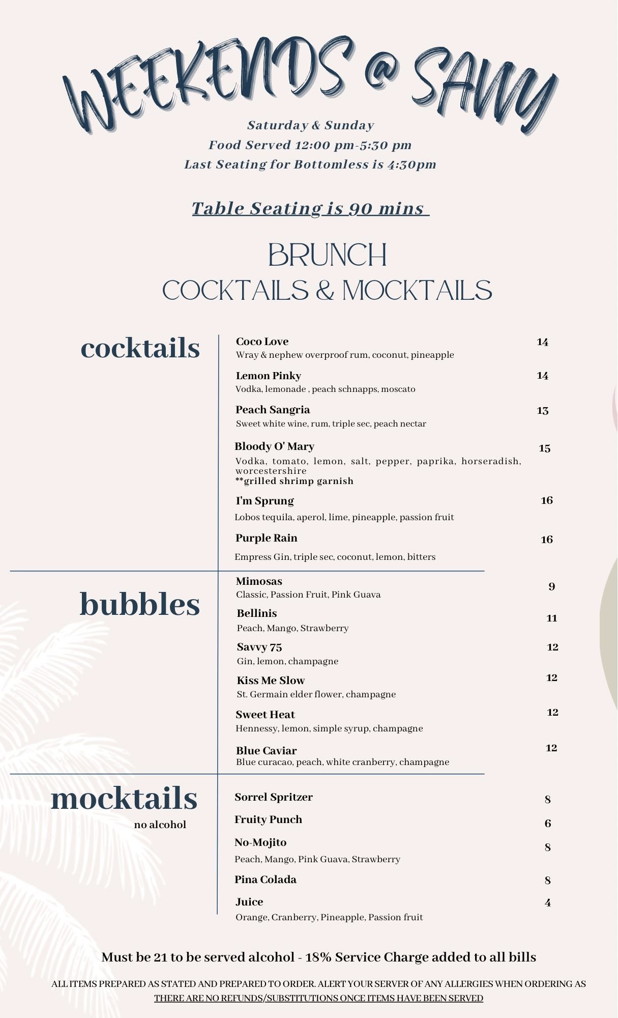 Brunch — Savvy Bistro and Bar