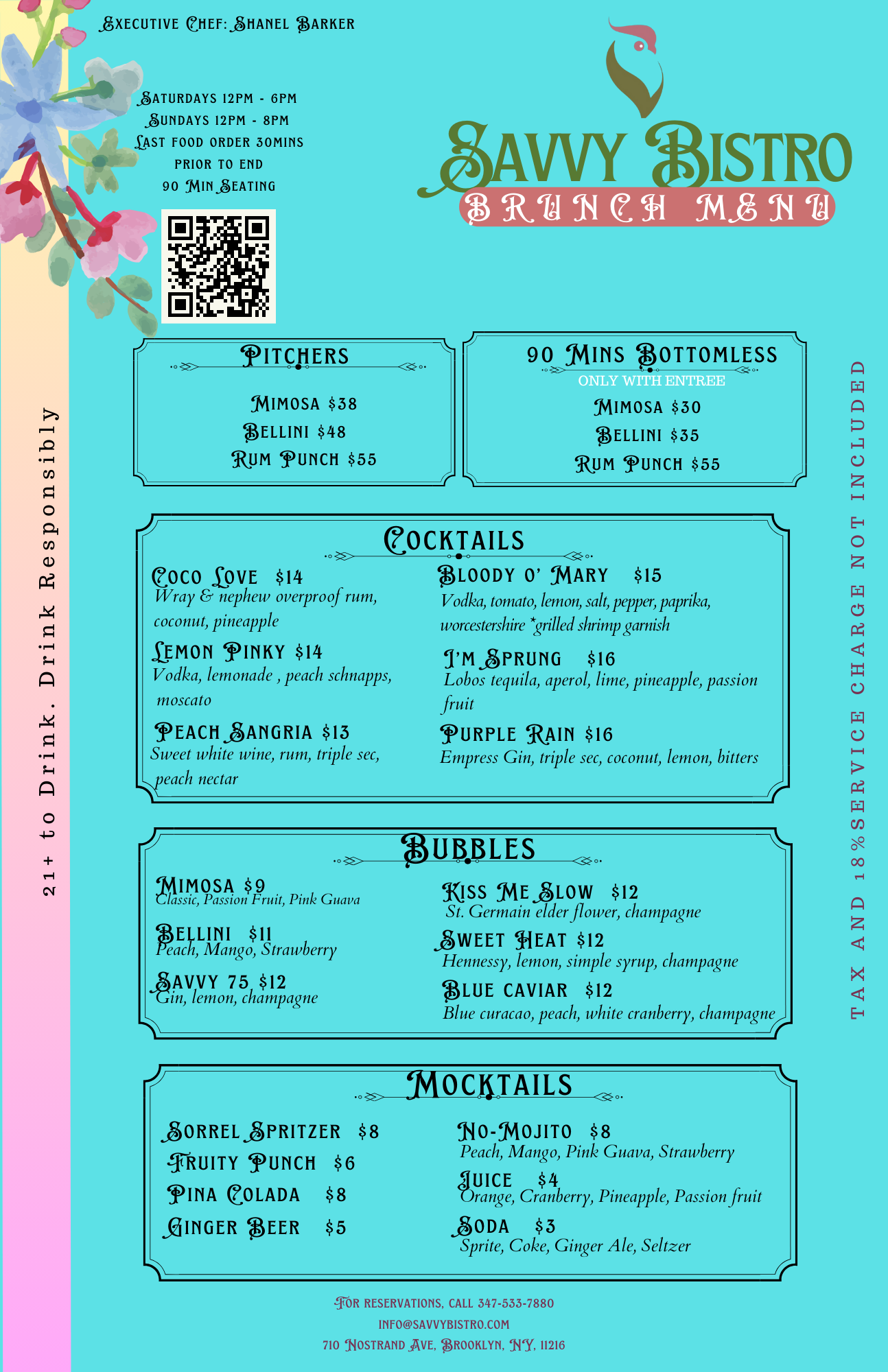 Brunch — Savvy Bistro and Bar