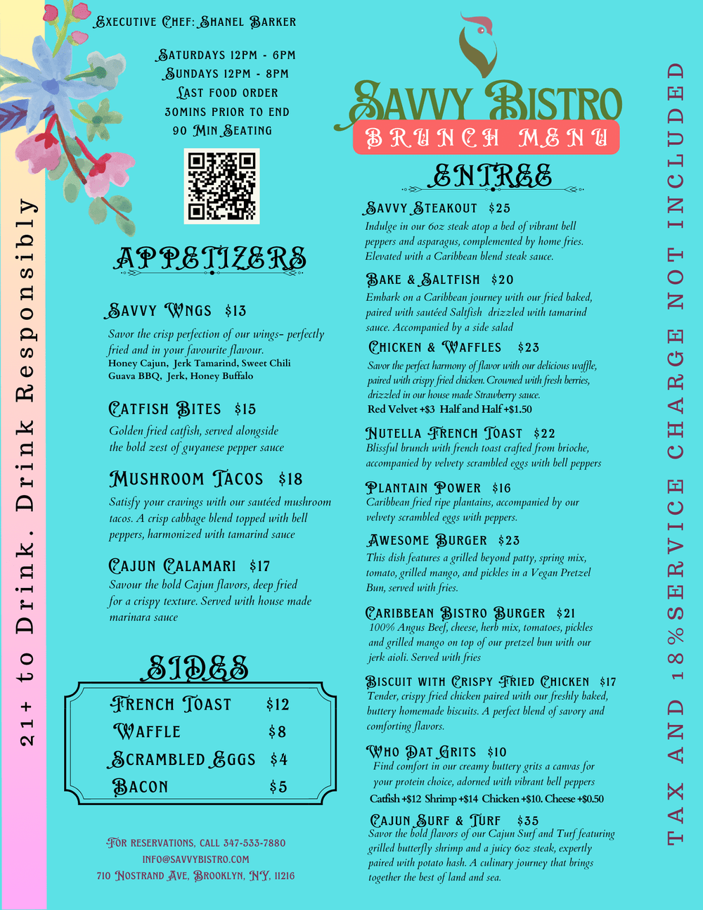 Brunch — Savvy Bistro and Bar
