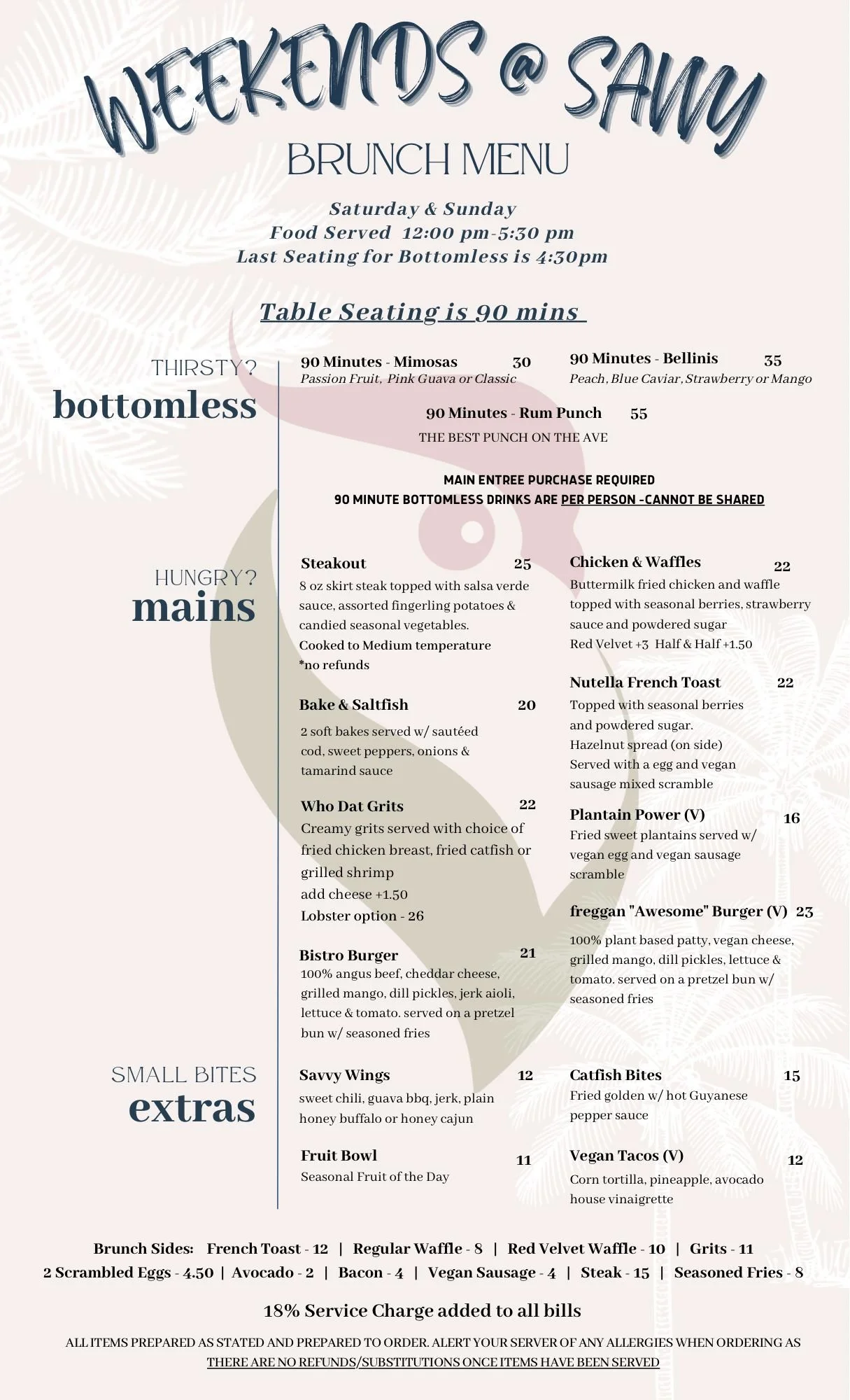 Brunch — Savvy Bistro and Bar