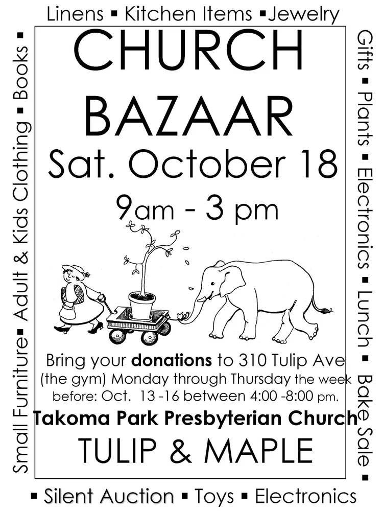 TPPC Church Bazaar — Takoma Park Presbyterian Church