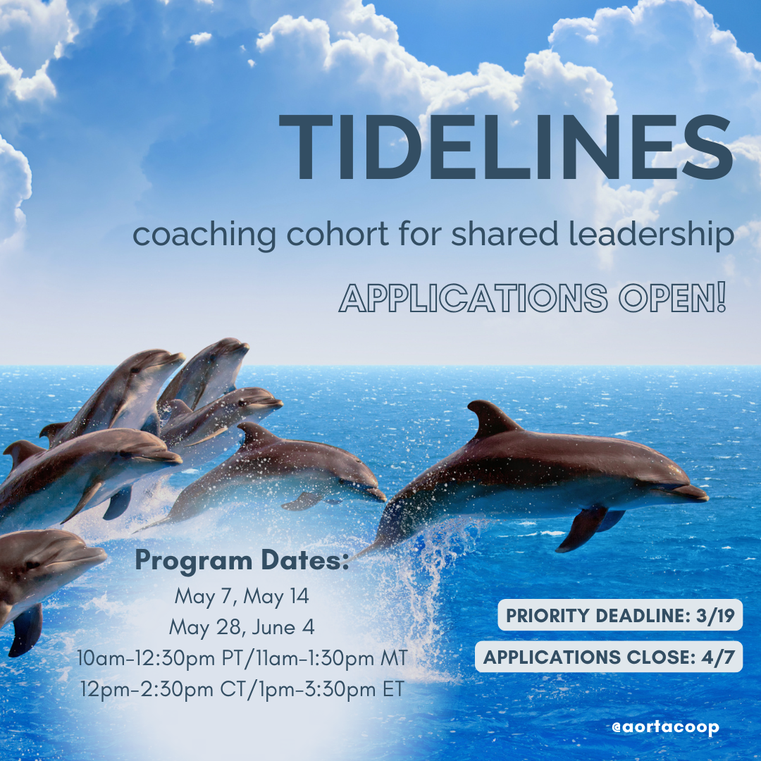 Tidelines: Shared Leadership Coaching Cohort — A O R T A