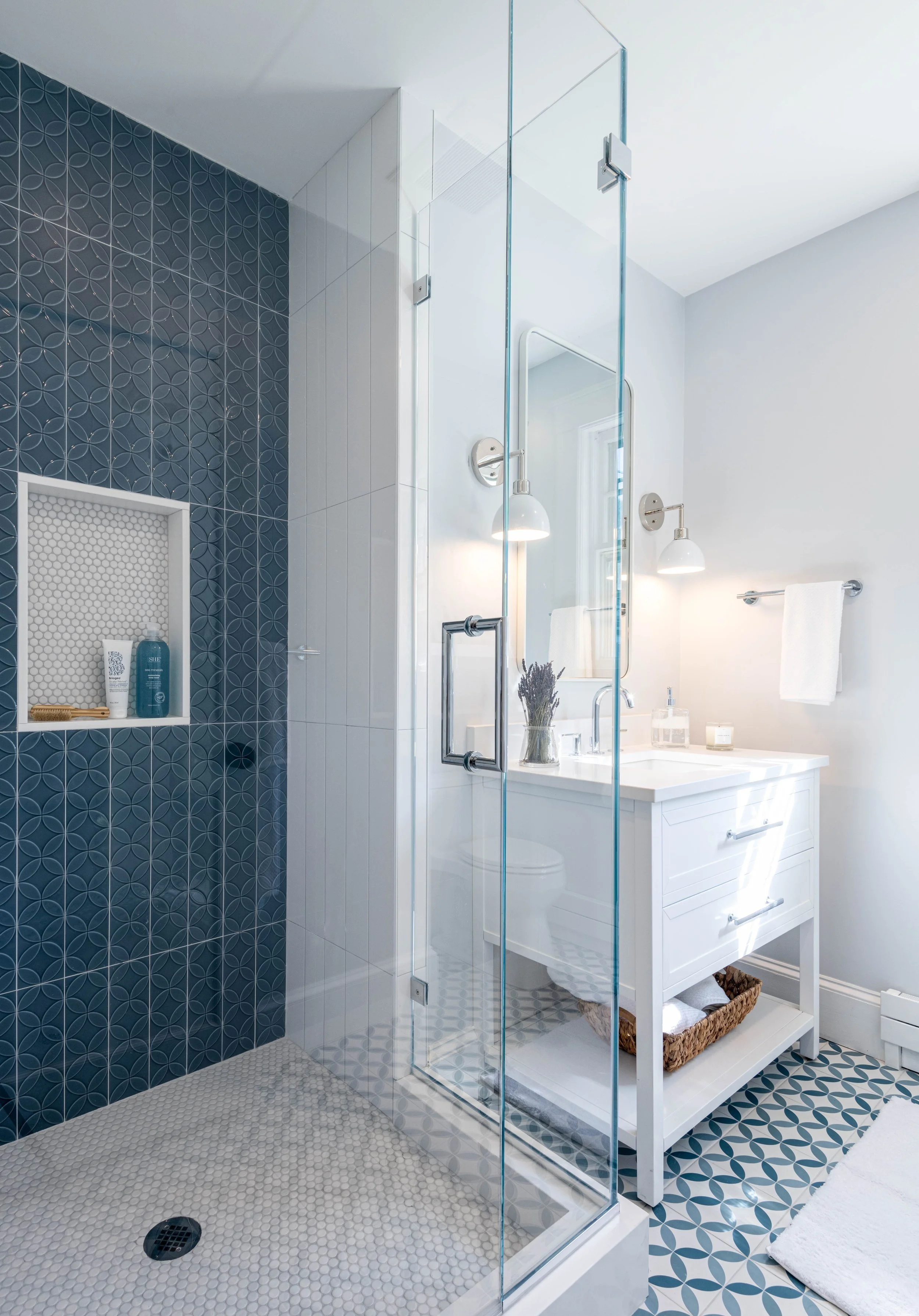 Modern Retro Bath — Tact & Grit Design Co.