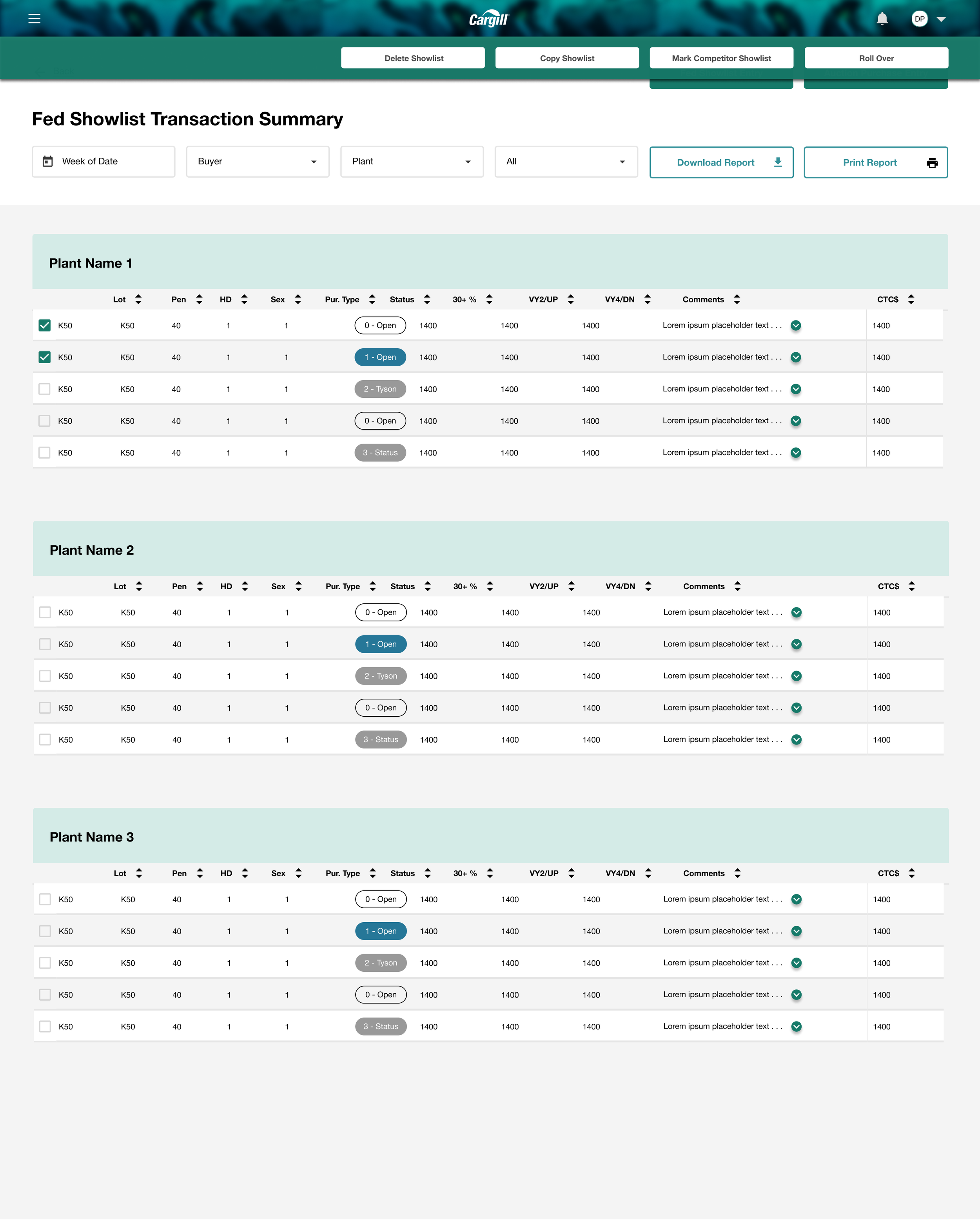 Cargill Live Animal Procurement — Rebecca's Portfolio
