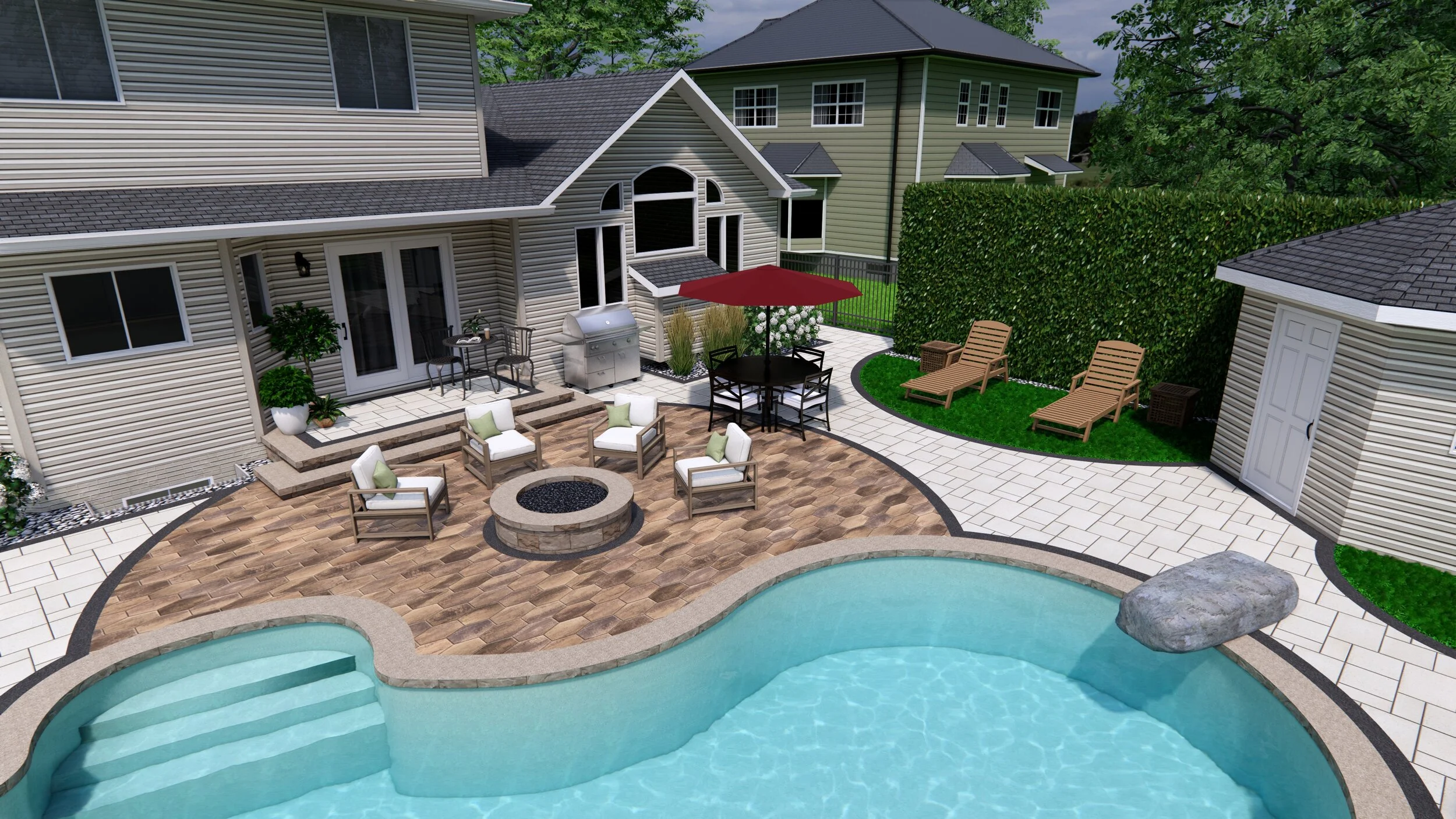 Landscape Design Ottawa - 3D Renderings — Hardscape Ottawa