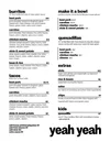 Menu — yeah yeah taco