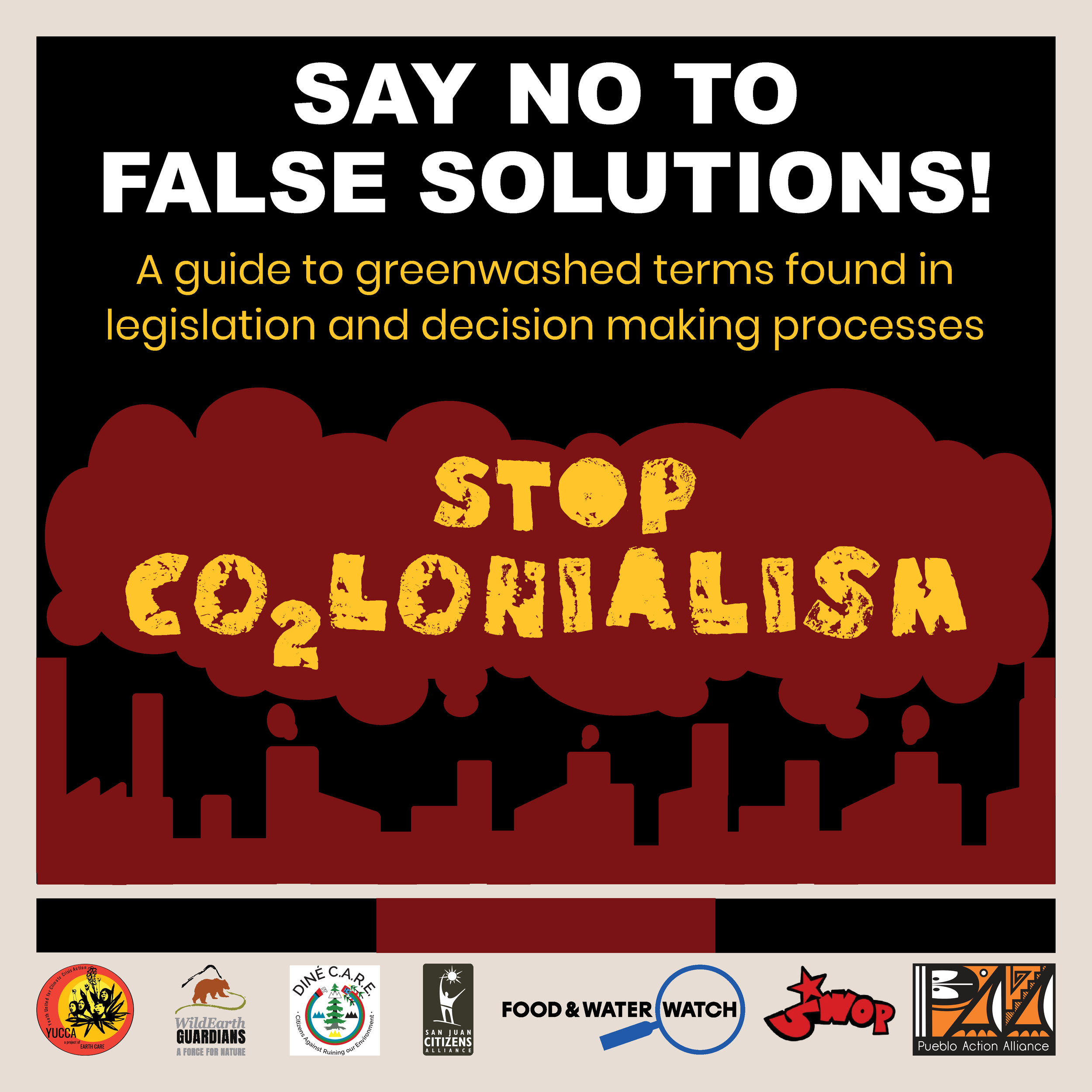 No False Solutions! — puebloactionalliance.org