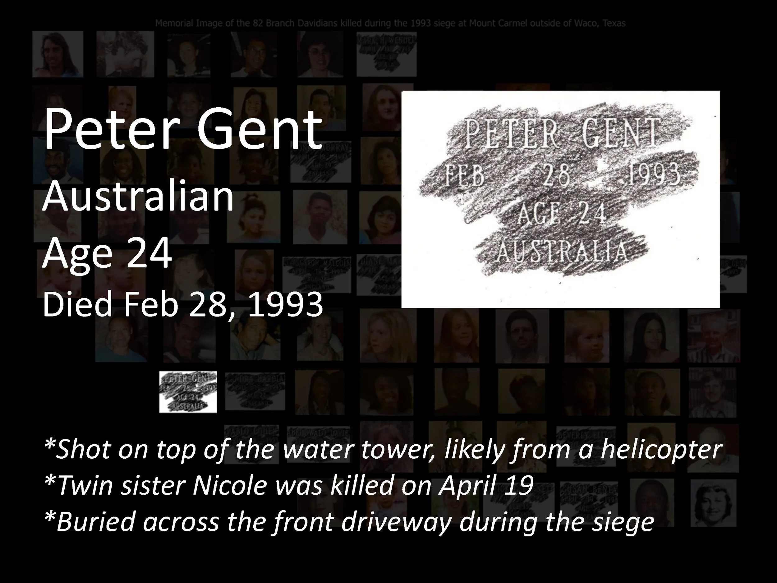 Memorial — David Thibodeau | Waco: A Survivor's Story | Waco Survivors