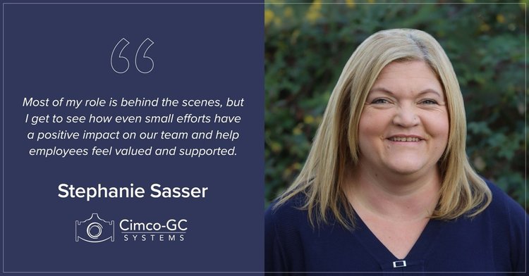Staff Profile: Stephanie Sasser — Cimco-GC Systems