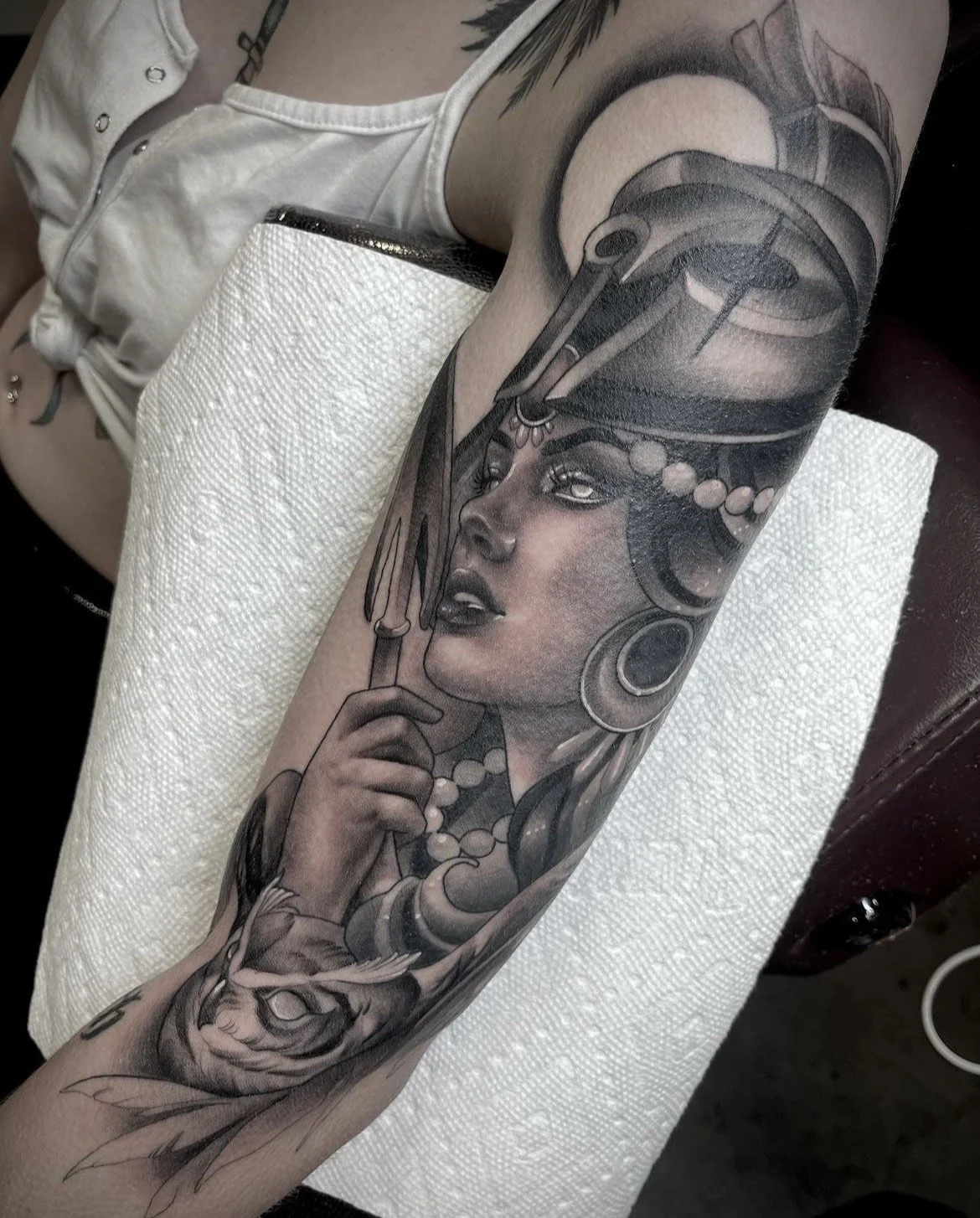 Greek Goddess Of Death Tattoo