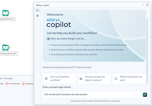 A blog post demonstrating the benefits of Alteryx Copilot — Continuum