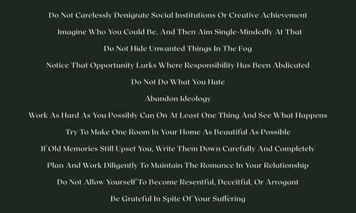 Beyond Order: 12 More Rules for Life - Book Summary
