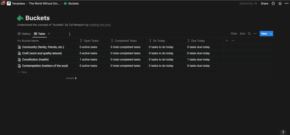 How to use Notion sub-items and dependencies