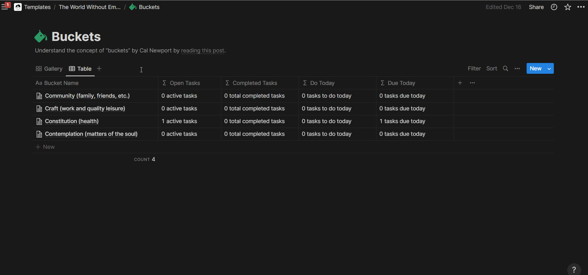How to use Notion sub-items and dependencies