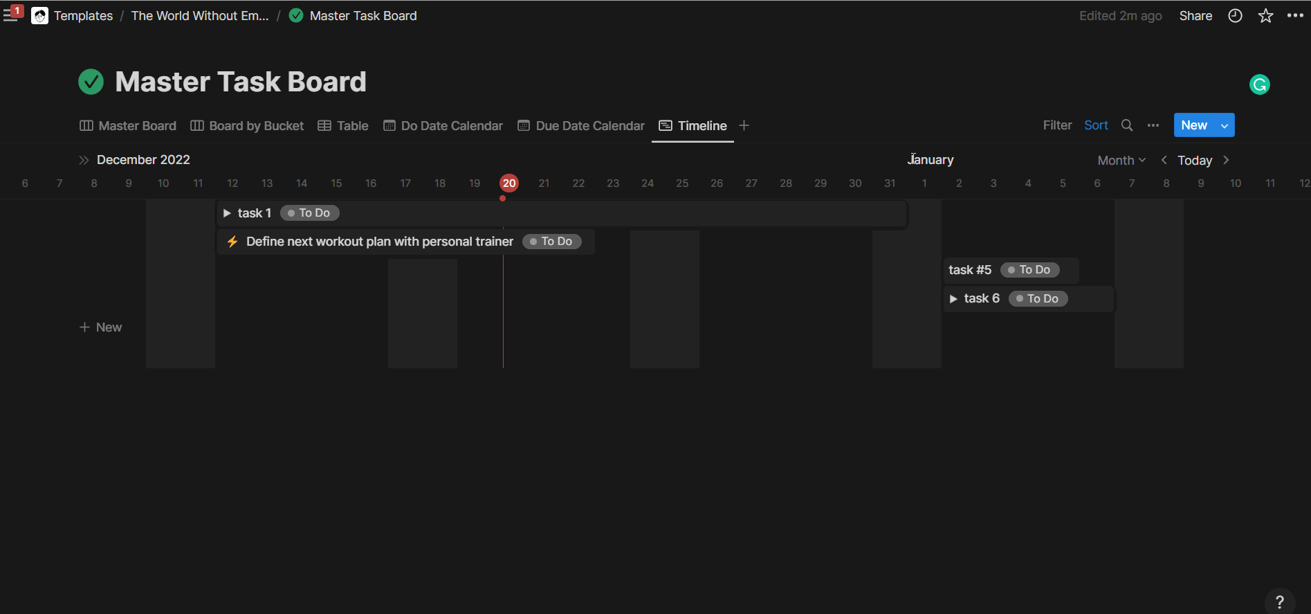 How to use Notion sub-items and dependencies