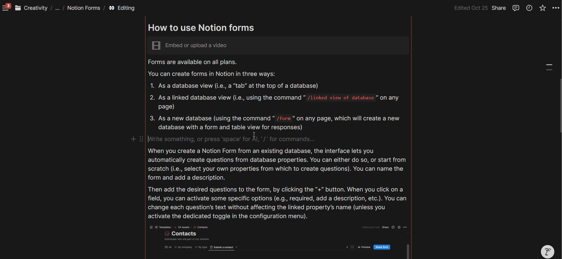 How to create Forms in Notion - Notion Forms overview